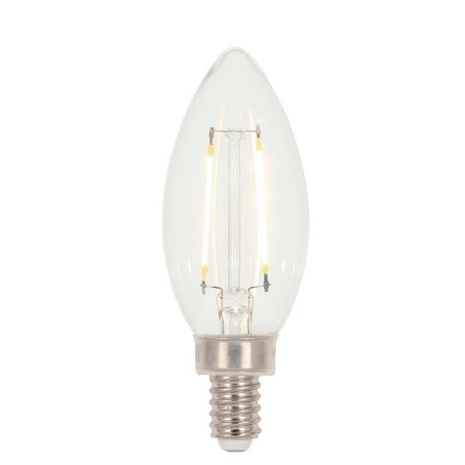 Westinghouse Lighting B11 2-Watt (25-Watt Equivalent) Candelabra Base Clear Dimmable Filament LED La