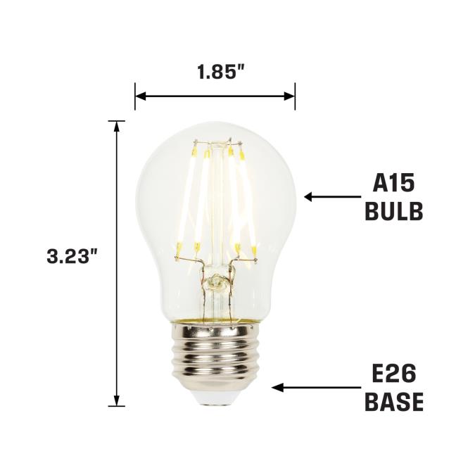 Westinghouse Lighting A15 4.5-Watt (40-Watt Equivalent) Medium Base ...