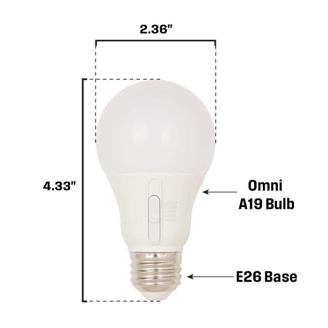 Westinghouse Lighting Omni A19 Dimmable 9-Watt (60-Watt Equivalent ...