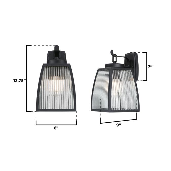 Westinghouse Lighting Niko One-Light Outdoor Wall Fixture, Textured ...