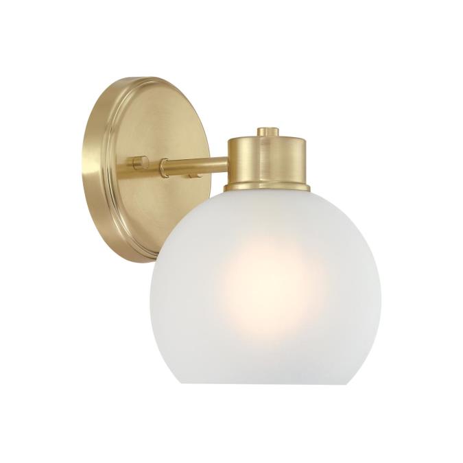 Westinghouse Lighting Dorney One-Light Wall Fixture, Champagne Brass Finish