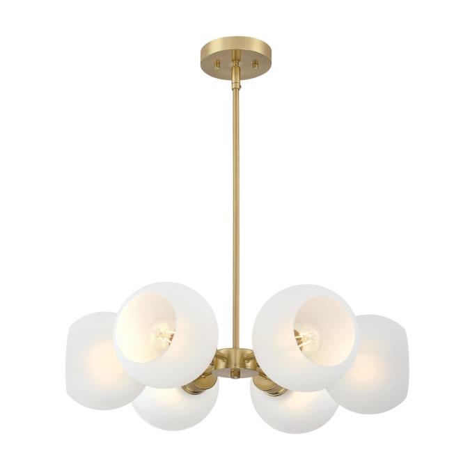 Westinghouse Lighting Dorney Six-Light Indoor Chandelier/Semi-Flush ...