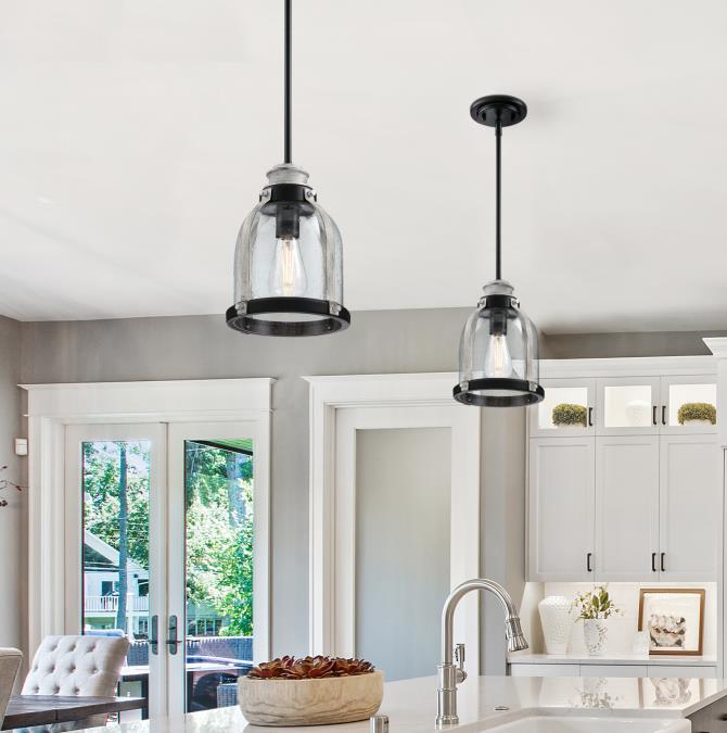 Westinghouse Lighting Cindy One-Light Indoor Mini Pendant, Matte Black ...