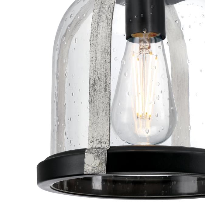 Westinghouse Lighting Cindy One-Light Indoor Mini Pendant, Matte Black ...