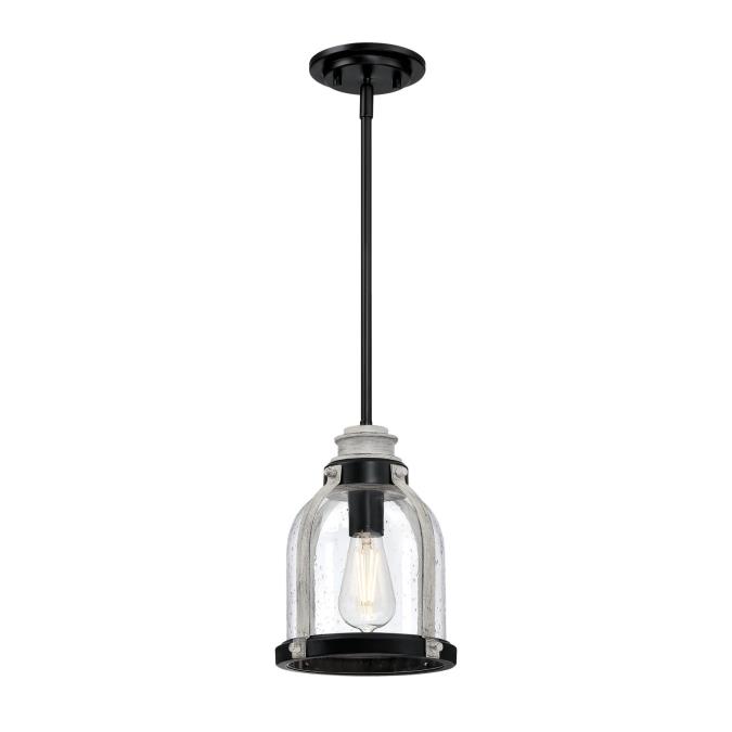 Westinghouse Lighting Cindy One-Light Indoor Mini Pendant, Matte Black ...