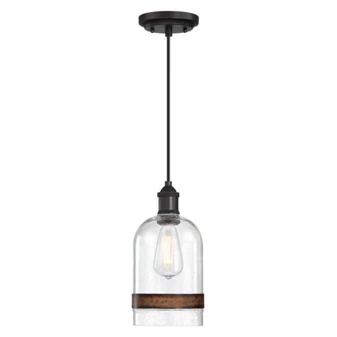 Westinghouse Lighting Tarrant One-Light Indoor Mini Pendant, Black ...