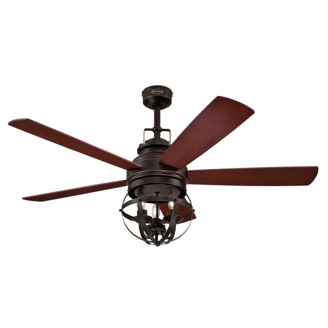 Westinghouse Stella Mira 52-Inch Five-Blade Indoor Ceiling Fan, Oil ...