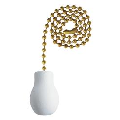Westinghouse Wooden Knob White Finish Pull Chain